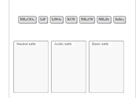Identify the following salts as neutral, acidic, or basic - Learnexams