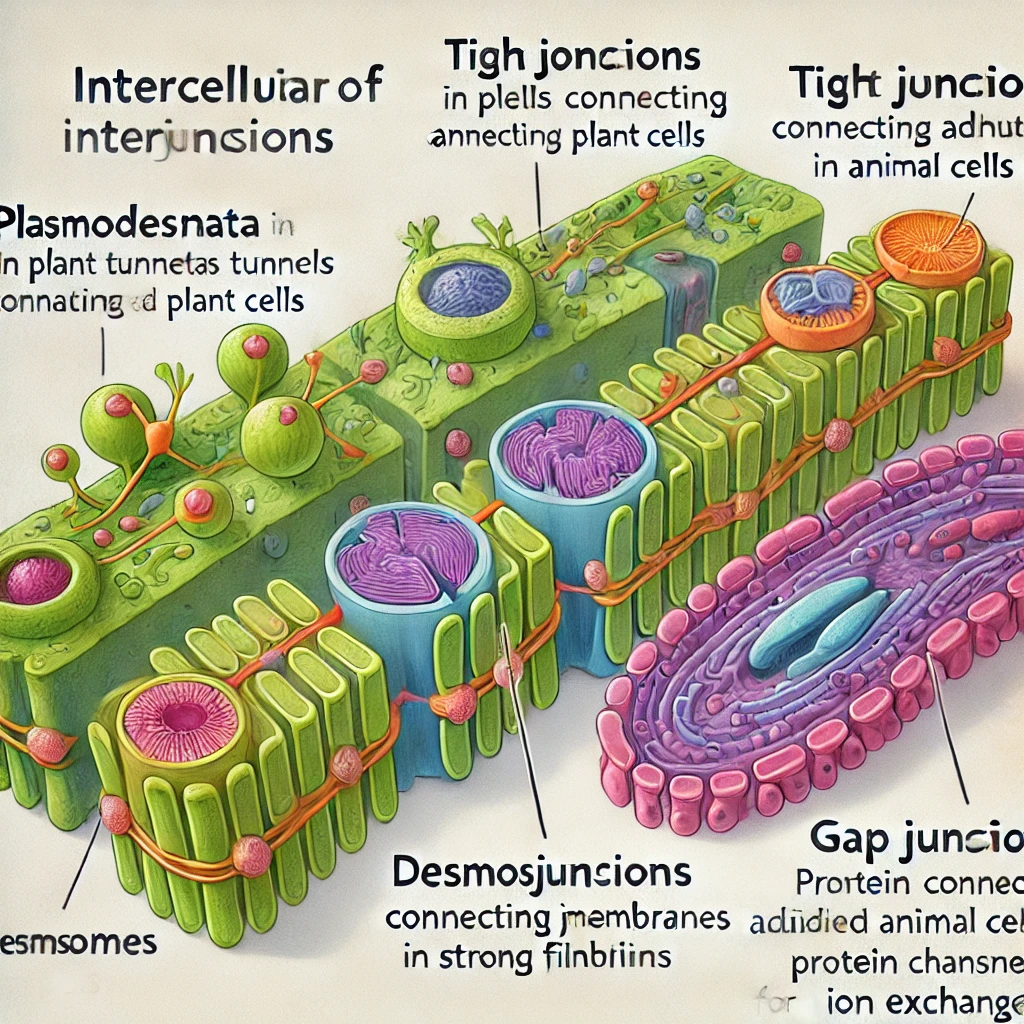 Match each type of intercellular junction with its correct description ...