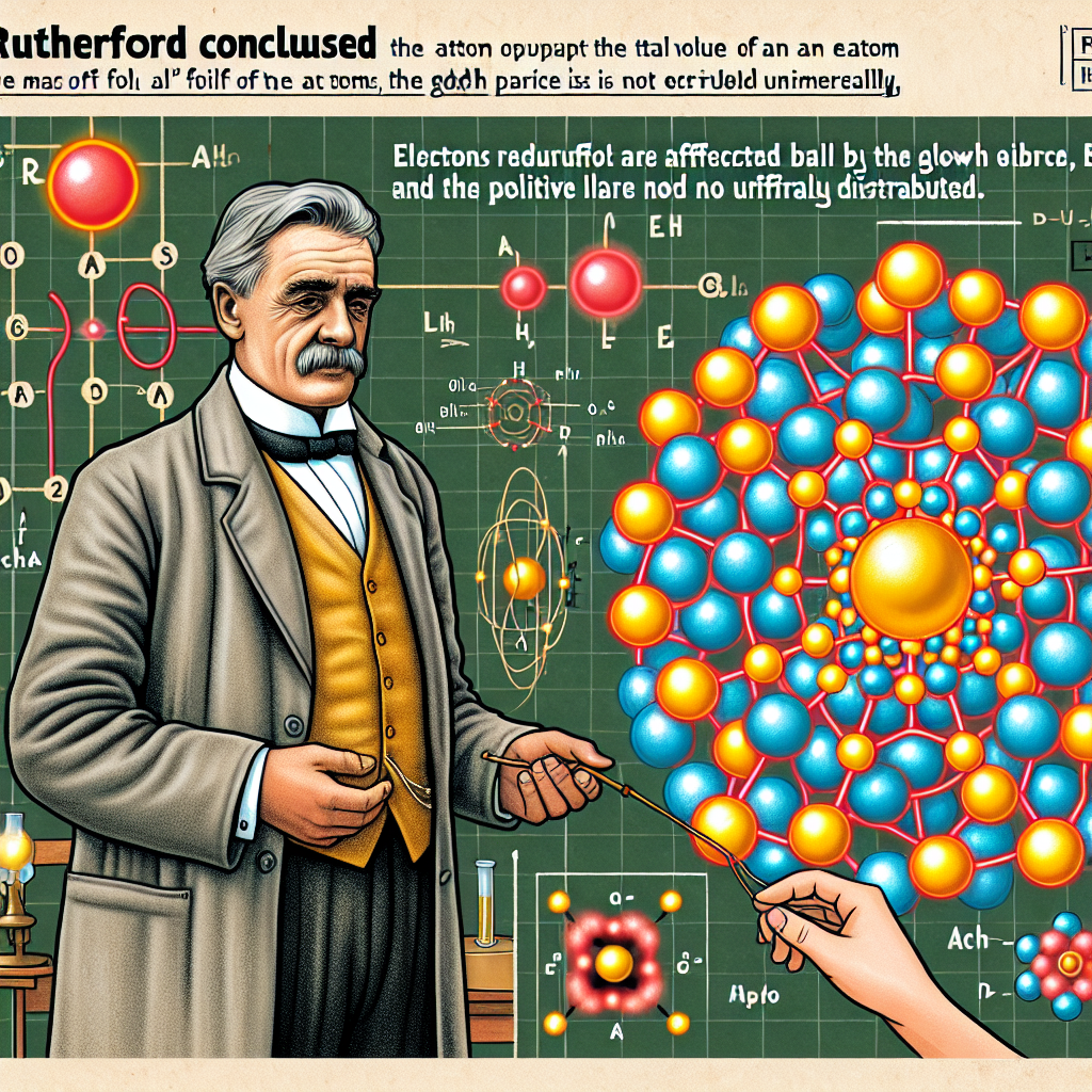 Which is a conclusion about the atom's structure from Rutherford's gold ...