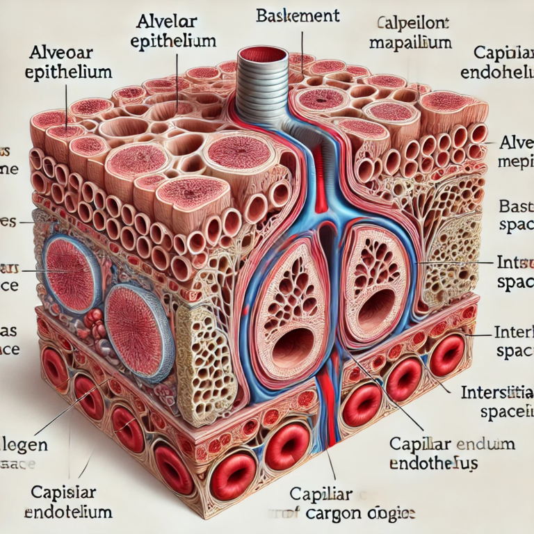 What is the structure of the respiratory membrane - Learnexams