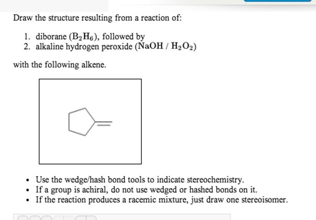Draw the structure B2H6-Naoh/H2O2 - Learnexams
