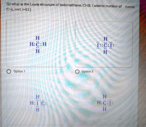 What is the Lewis structure of iodomethane, CH3I - Learnexams