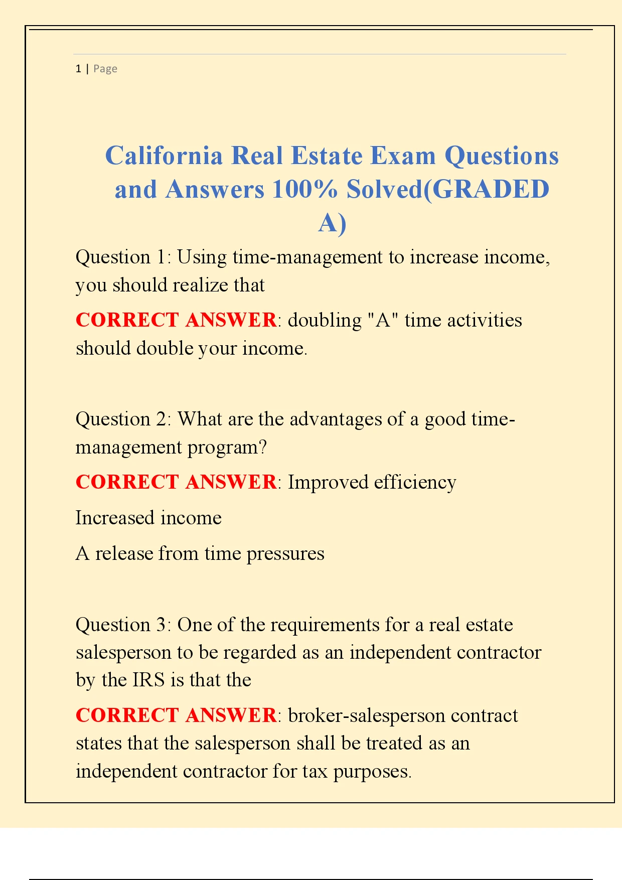 BCAT Exam| 175 Questions| Verified Answers| 100% correct