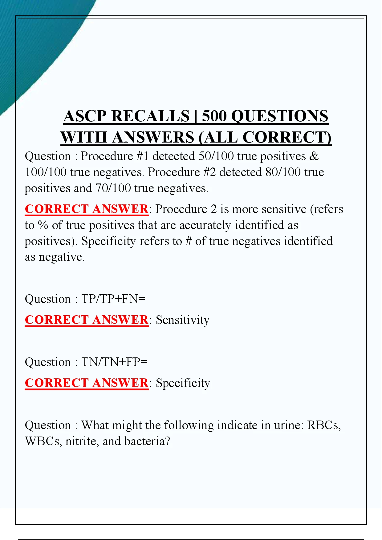Advance Rigger Test – Questions And CORRECT ANSWERs