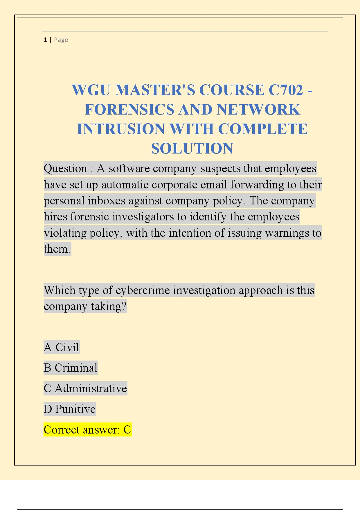 TIPS CERTIFICATION EXAM NEW VERSION WITH COMPLETE SOLUTION