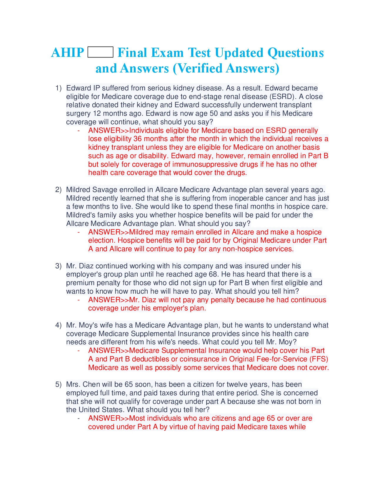 iHuman Case Study: Nancy Campbell Case Summary